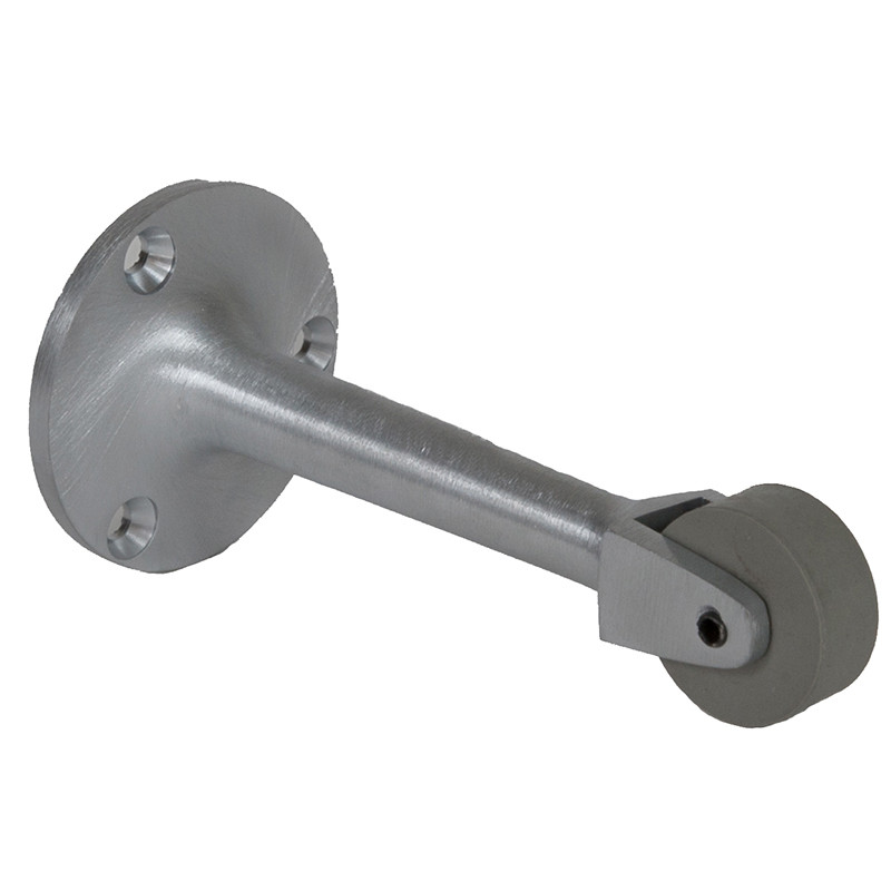 Trimco 1244-606 Satin Brass 4-1/4" Roller Stop - LocksetsOnly