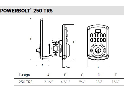 Kwikset 9250TRS-15 Transitional Powerbolt 2 Electronic SmartCode ...