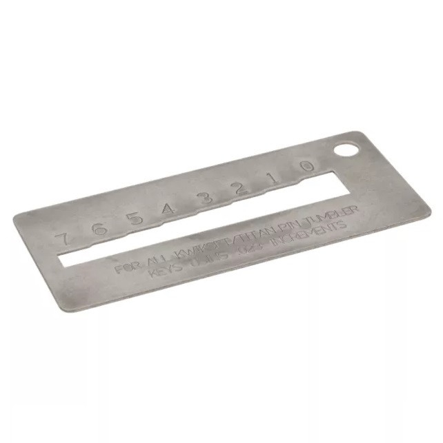 Kwikset 80049-001 Kwikset Key Gauge