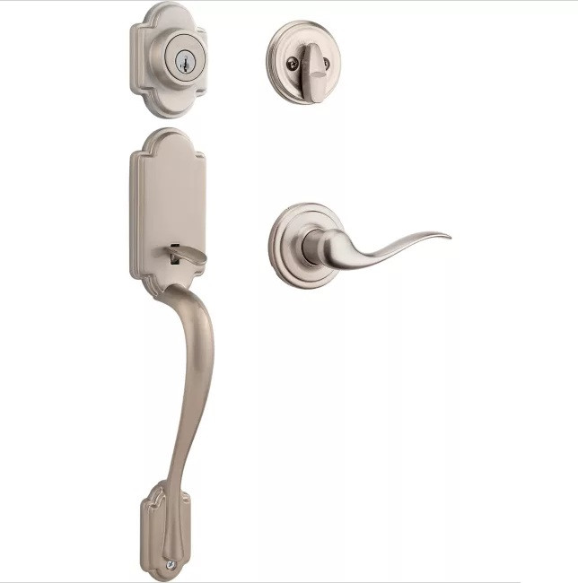 Kwikset 800AN/966TNL-15 Satin Nickel Arlington Single Cylinder ...