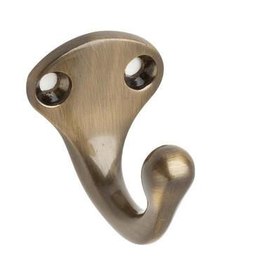 Ives Commercial 581B5 Solid Brass Single Wardrobe Hook Antique Brass Finish