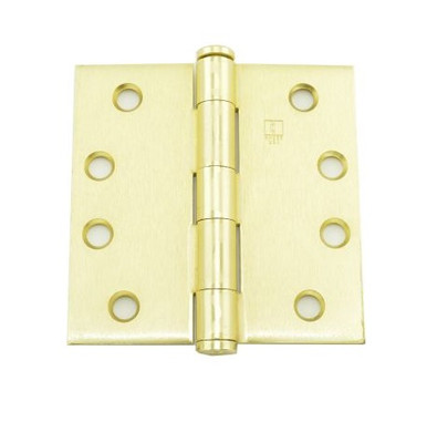 Hager 12794124 Satin Brass 4-1/2" Steel Full Mortise Architectural Hinge