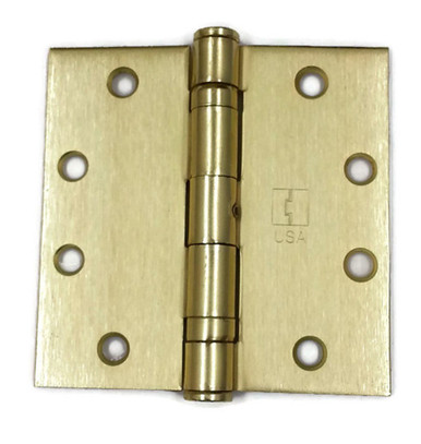 Hager BB127954 Satin Brass 5" Steel Full Mortise Ball Bearing ...