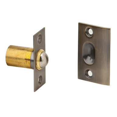 Ives Commercial 347B5 Solid Brass Dual Adjustable Ball Catch Antique Brass Finish