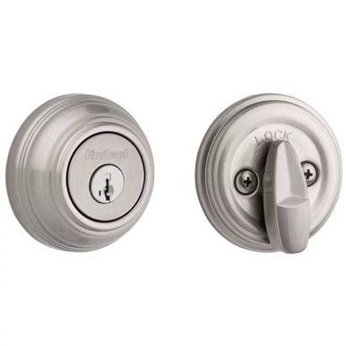 Kwikset 980-15S.STRKP Single Cylinder Deadbolt SmartKey with 6AL Latch ...