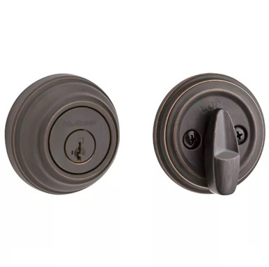 Kwikset 980-11PS.STRKP Single Cylinder Deadbolt SmartKey with 6AL Latch ...