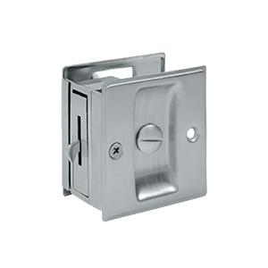 Deltana SDL25U26D Satin Chrome Privacy Pocket Door Lock