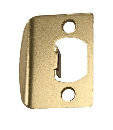 Kwikset 83437-3 Square Corner Full Lip Strike Bright Brass Finish