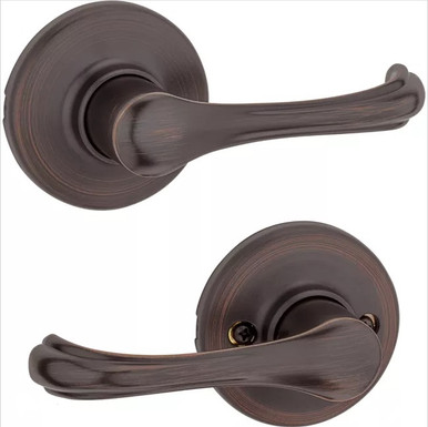 Kwikset 200DNL-11P Dorian Lever Passage Door Lock with 6AL Latch and ...