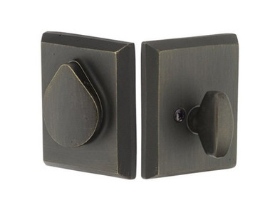 Emtek 8477FB Flat Black Bronze Rustic Modern Rectangular Single ...