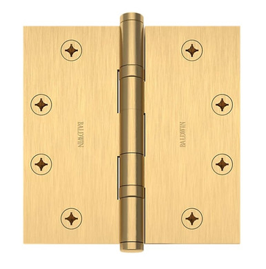 Baldwin 1046.044.INRP Lifetime Satin Brass (NRP) 4-1/2" x 4-1/2" Square ...