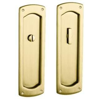 Baldwin PD007060PRIV Satin Brass & Brown Palo Alto - Privacy Pocket ...