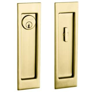 Baldwin PD005060ENTR Satin Brass & Brown Santa Monica - Large Entry ...