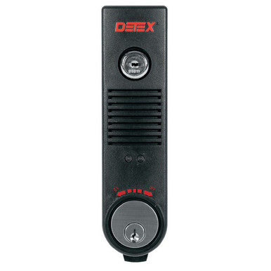 Detex EAX-500-BLACK Exit Alarm Battery Powered Surface Mount