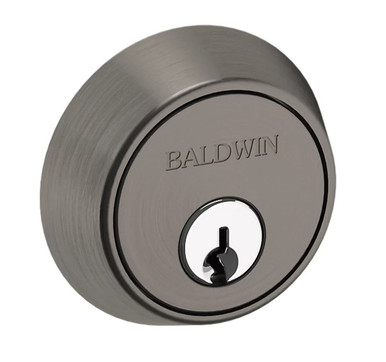 Baldwin 8011076 Lifetime Graphite Nickel Double Cylinder Contemporary ...