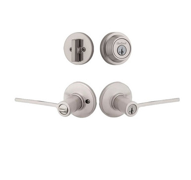 Kwikset 660RDT-405LRLRDT-15 Satin Nickel Single Cylinder Deadbolt with ...