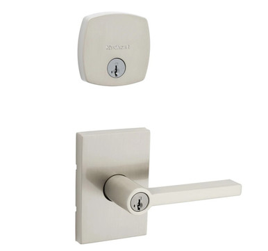 Kwikset 258MDT-720HFLRCT-15 Satin Nickel Midtown Single Cylinder ...