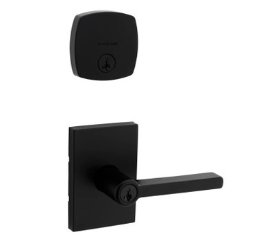 Kwikset 258MDT-720HFLRCT-514 Matte Black Midtown Single Cylinder ...