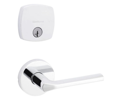 Kwikset 258MDT-720LSLRDT-26 Bright Chrome Midtown Single Cylinder ...