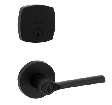Kwikset 258MDT-740LSLRDT-514 Matte Black Midtown Single Cylinder ...