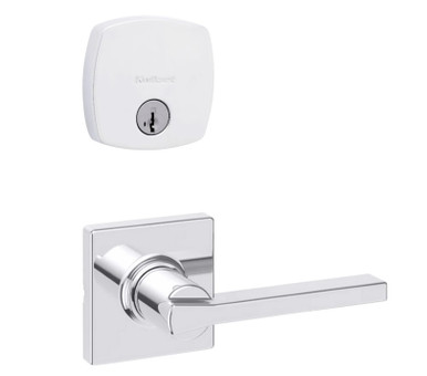 Kwikset 258MDT-200CSLSQT-26 Bright Chrome Midtown Single Cylinder ...