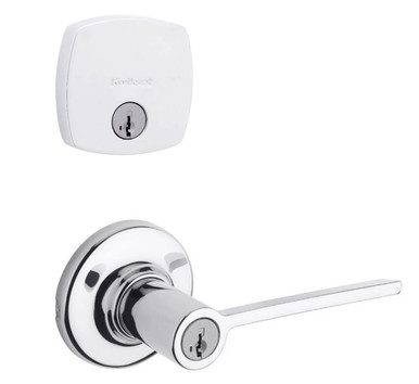 Kwikset 258MDT-405LRLRDT-26 Bright Chrome Midtown Single Cylinder ...