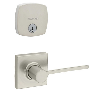 Kwikset 258MDT-200LRLSQT-15 Satin Nickel Midtown Single Cylinder ...