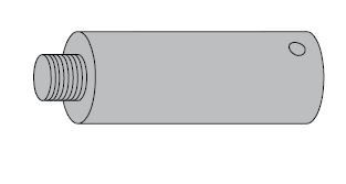 LCN SEM7810E200DKBRZ 2" Magnet Extension 695 Dark Bronze Finish