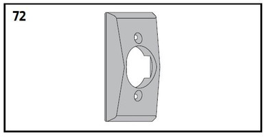 LCN SEM785072AL Standard Cover and Base for SEM7850 689 Aluminum Finish
