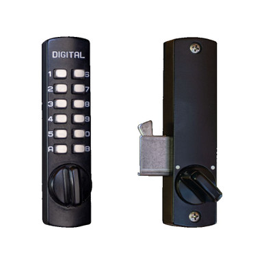 Lockey C150JBMG Mechanical Keyless Hook Bolt Lock Jet Black Marine ...