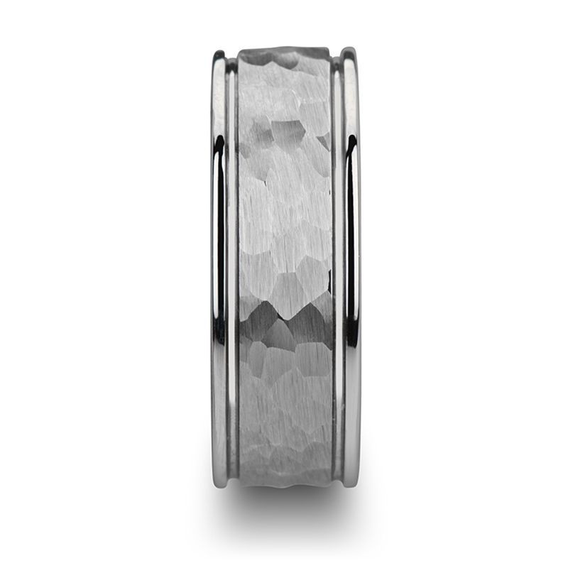 Hammer Finish Ring With Groove Edges | CAMOKIX