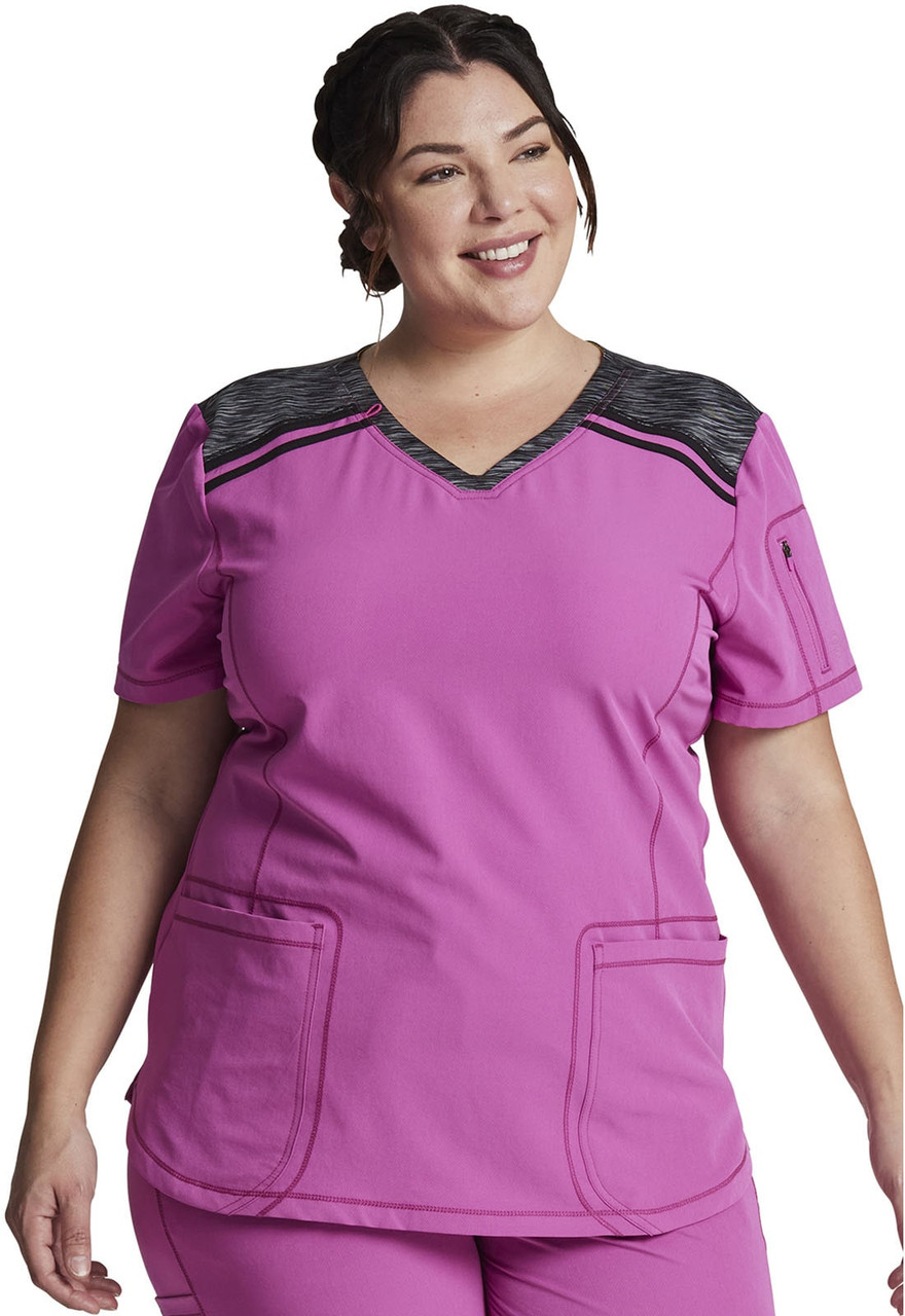 Clearance Dickies Dynamics 2 Tone Stretch Top Scrub Depot