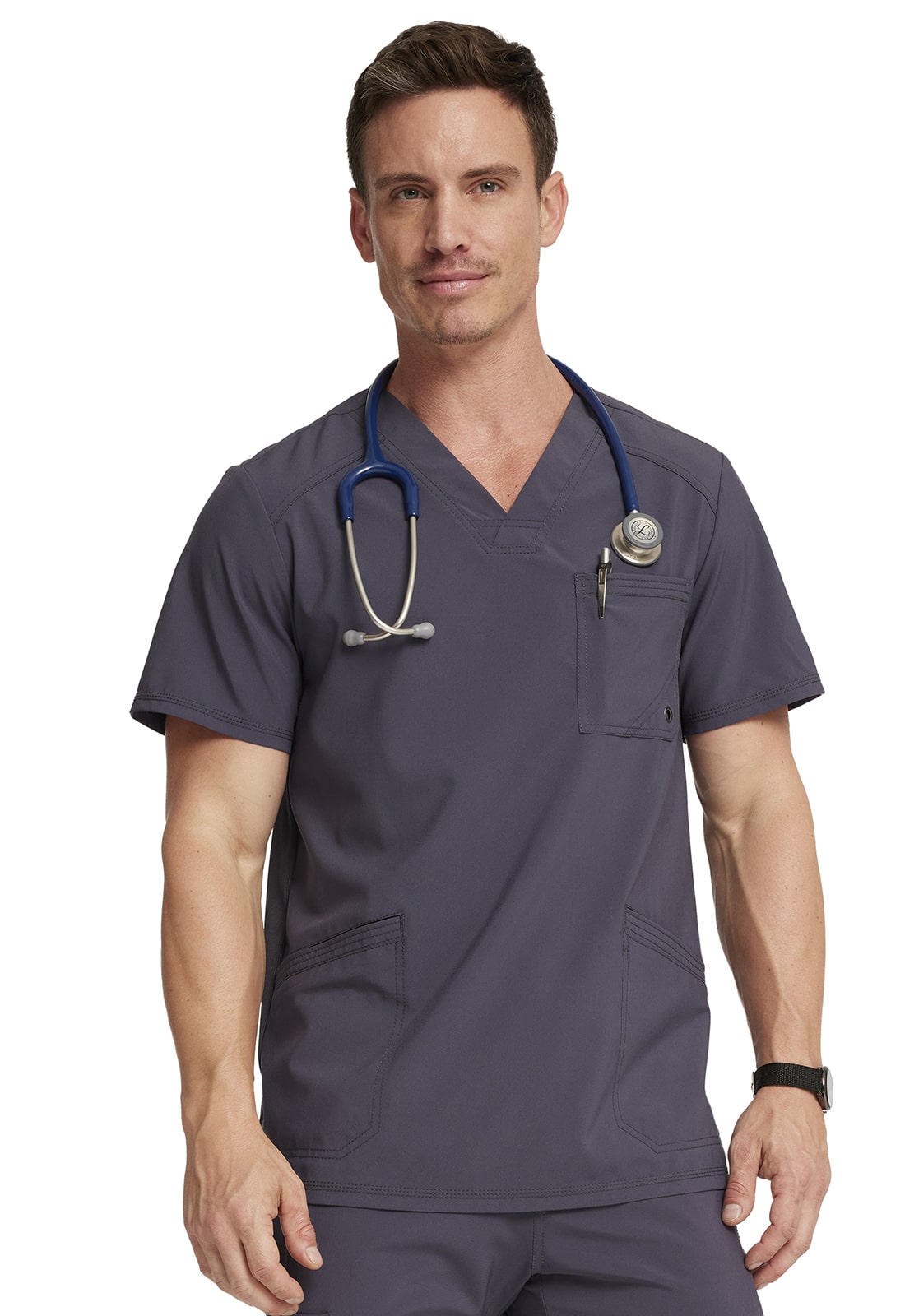Cherokee Infinity Men's 3 Pocket Top - Scrub Depot