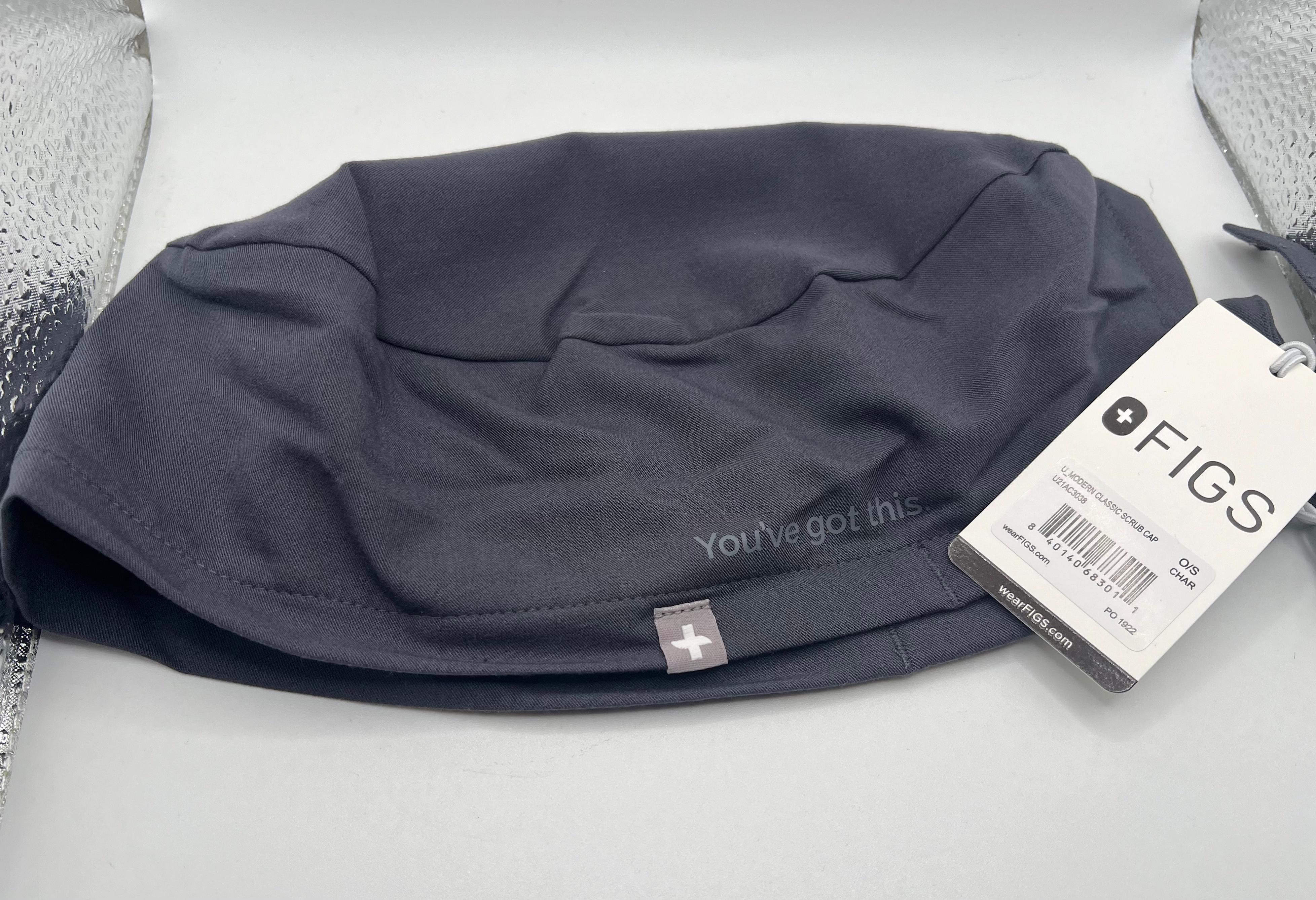 FIGS Modern Classic Unisex Scrub Cap Charcoal - Scrub Depot