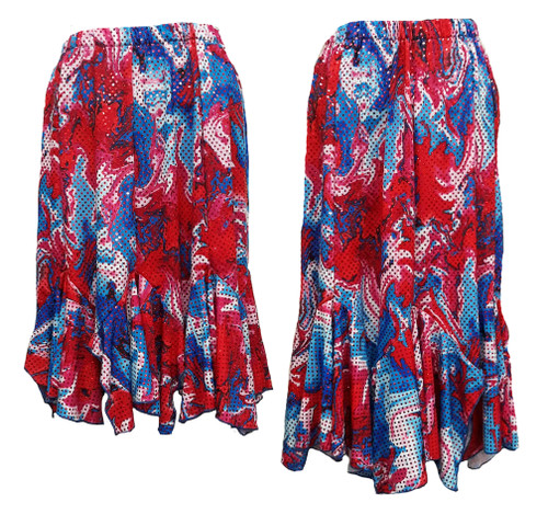 Star Spangled Tango Skirt - Flair Dance Clothing