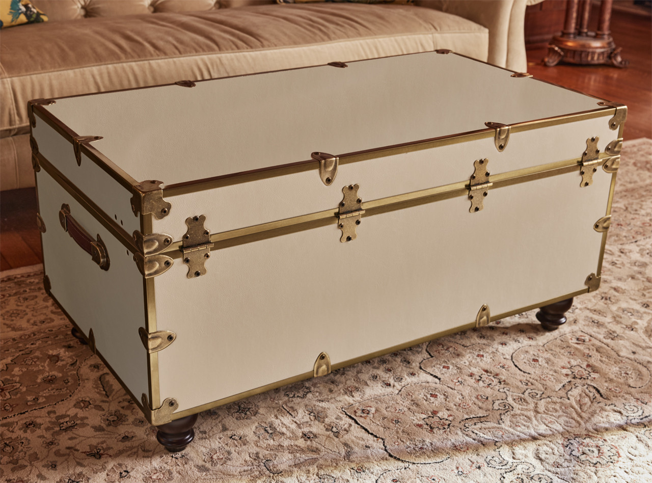 Rhino Luxury Faux Leather End of Bed Trunk with Feet