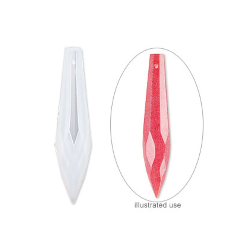 Silicone Resin Mould - Faceted Slim Teardrop | Silicone Moulds | House ...