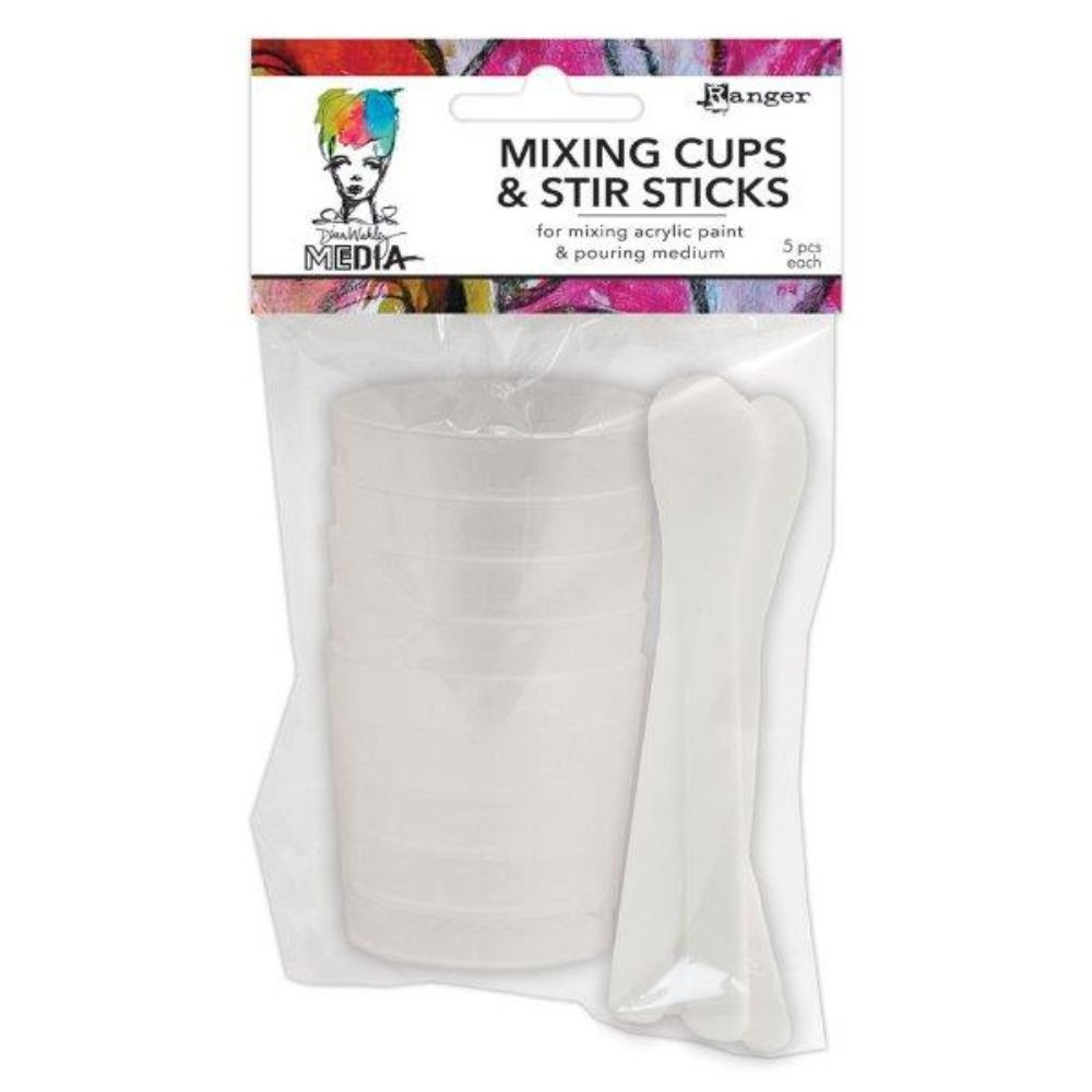 Mixing Cups and Stirring Sticks - Pack of 5 | Alcohol Ink Tools ...