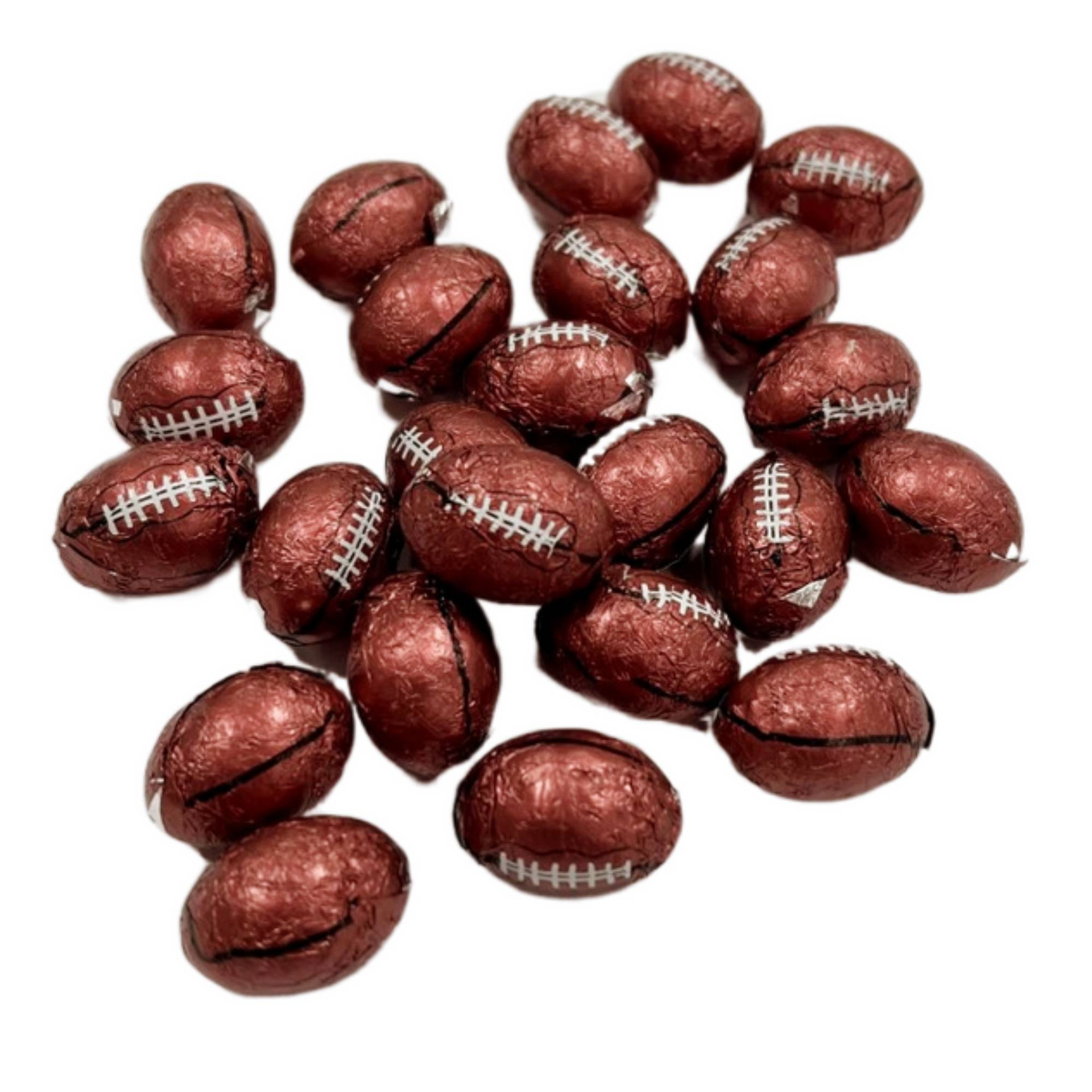 8 oz Foil Milk Chocolate Footballs - Mrs. Cavanaugh's Chocolates & Ice ...
