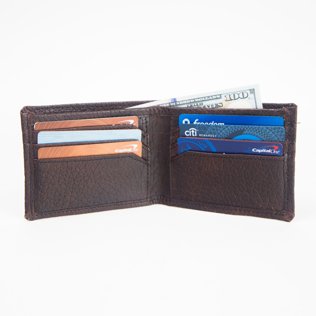 Brown American Bison Wallet - Alligator Jakes