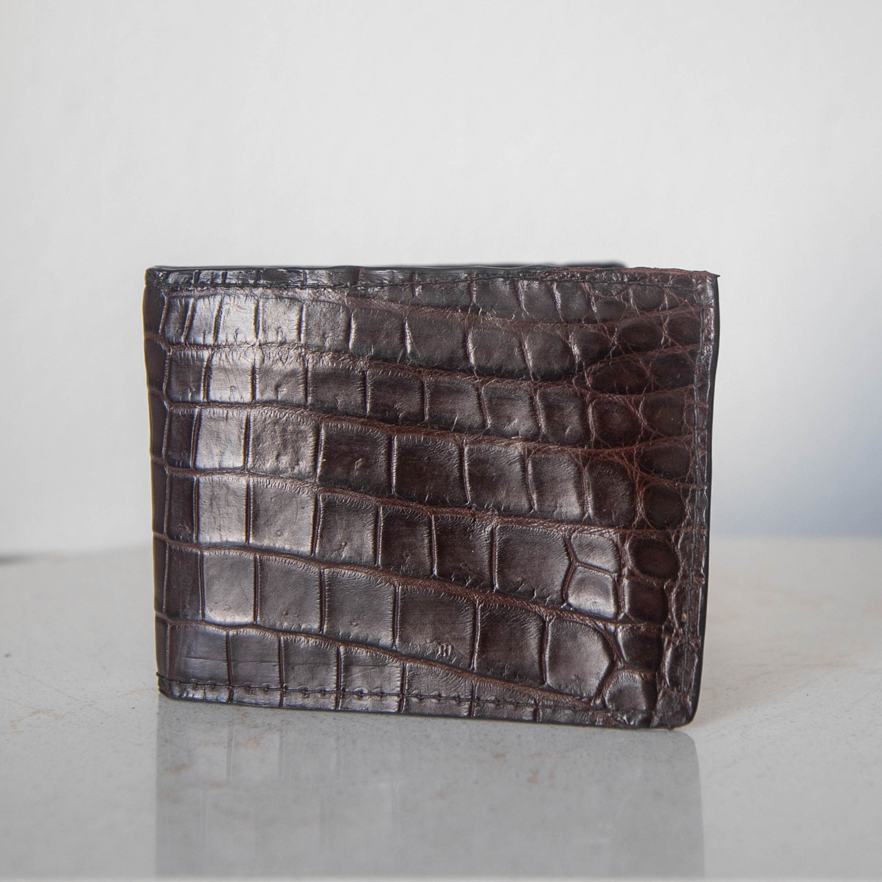Brown Chocolate Premium Alligator Wallet - Alligator Jakes Brown Chocolate Premium Alligator Wallet - Alligator Jakes