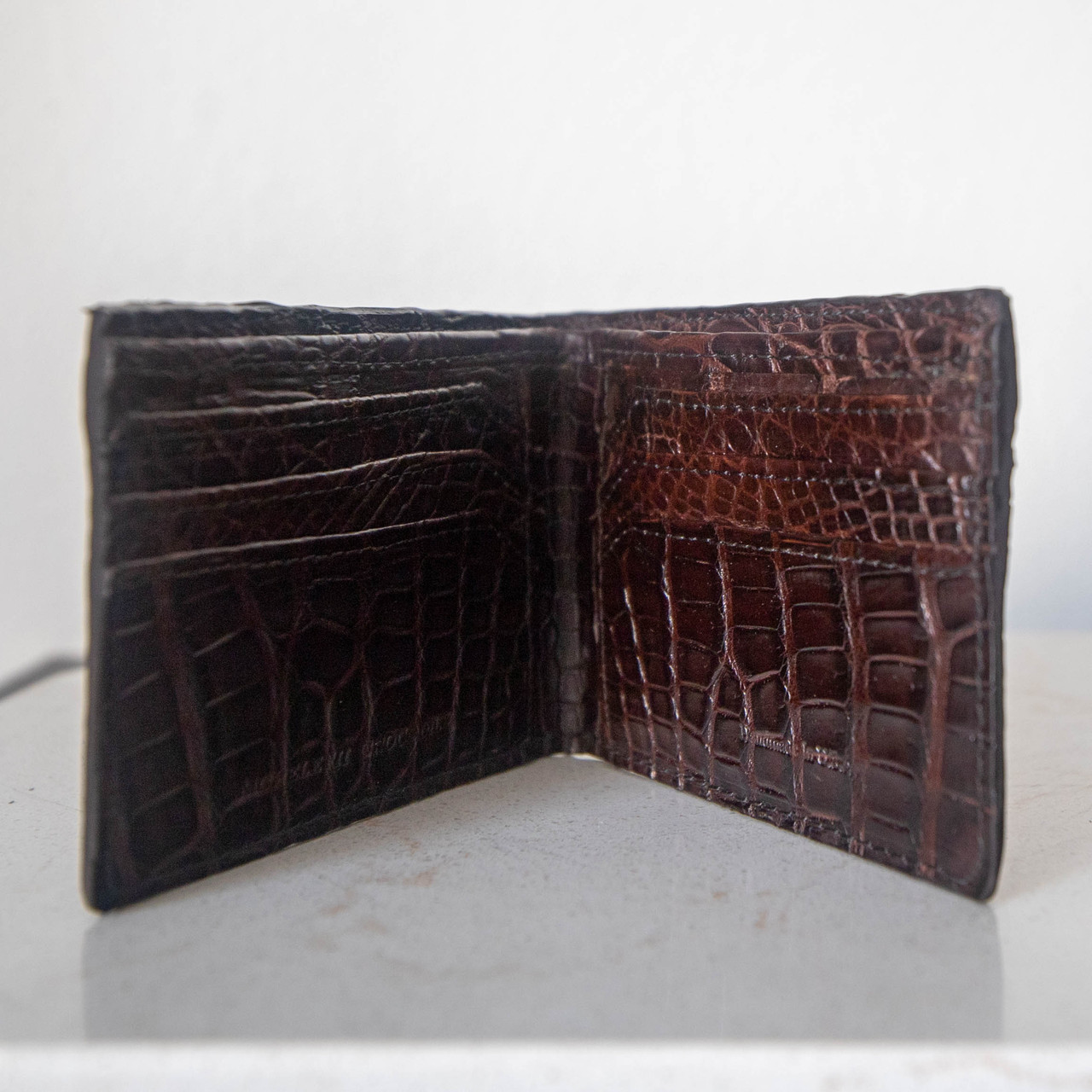 Brown Chocolate Premium Alligator Wallet - Alligator Jakes Brown Chocolate Premium Alligator Wallet - Alligator Jakes