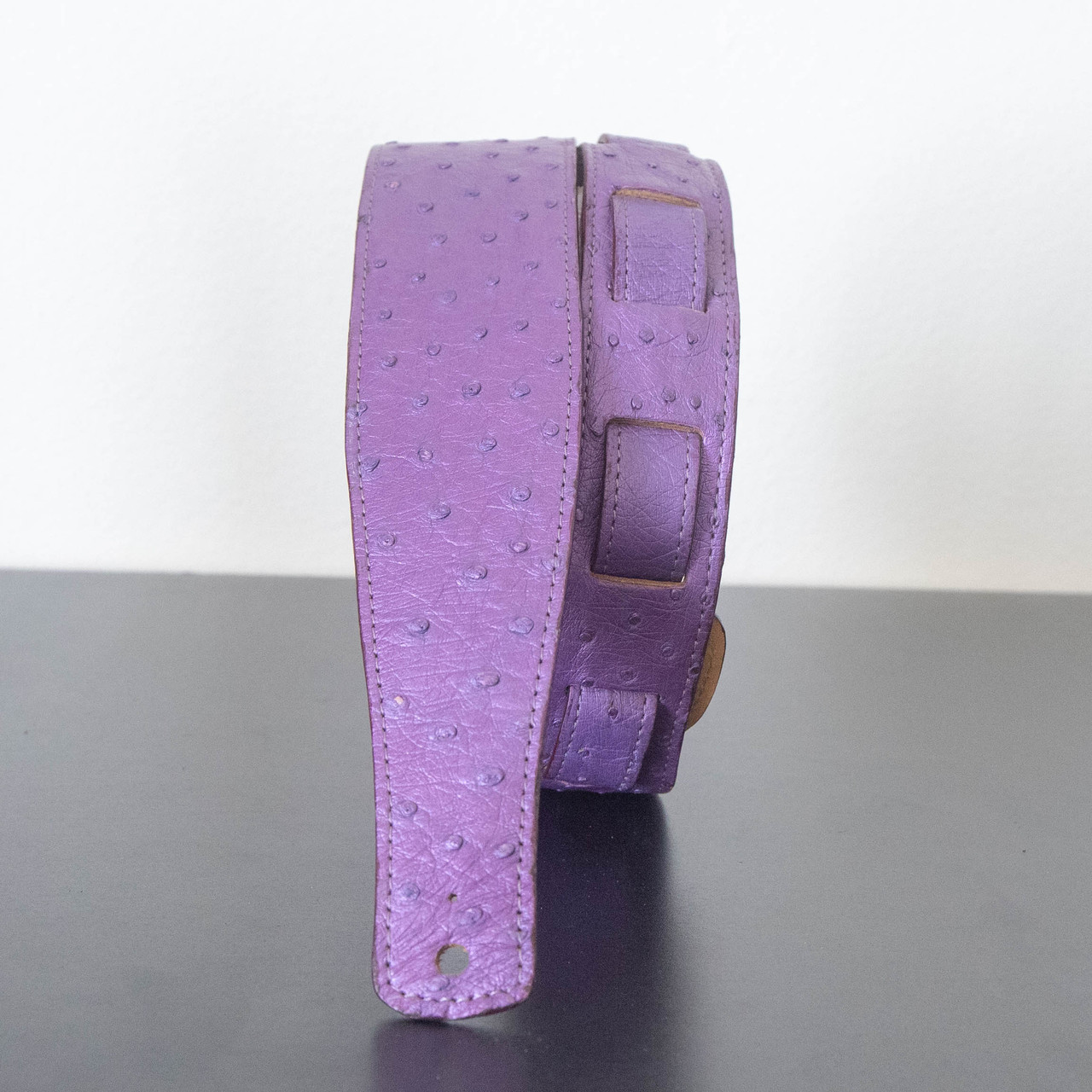 2.5-Inch Purple Ostrich Adjustable Guitar Strap - Lightweight ...