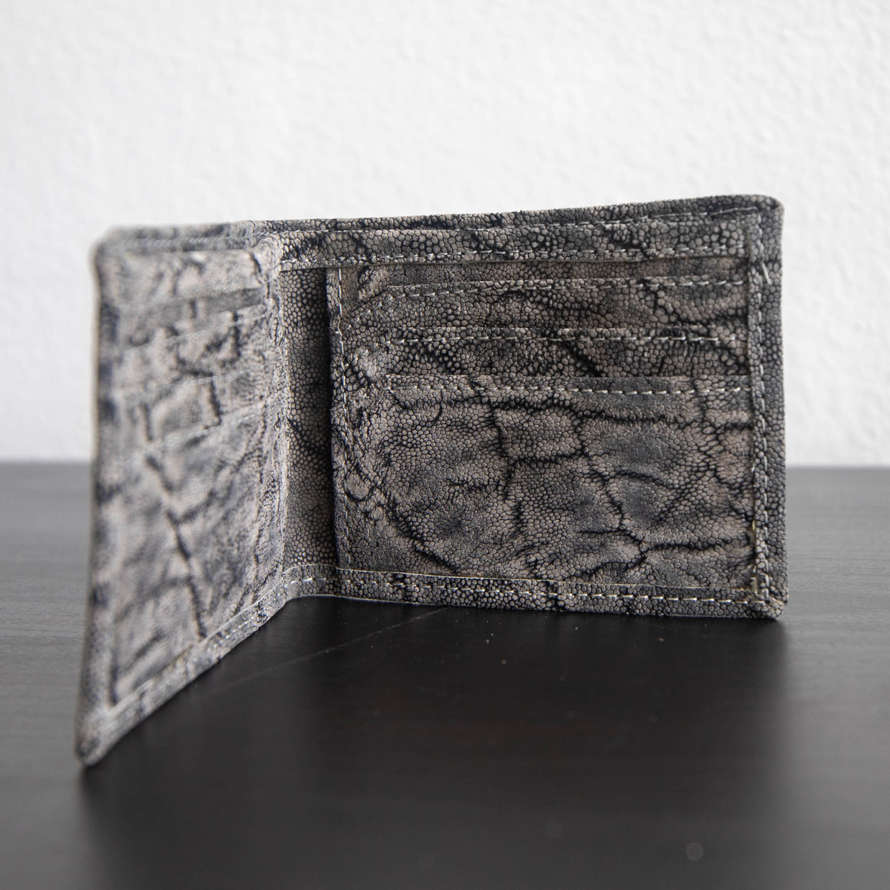 Gray Elephant Bifold Wallet - Alligator Jakes