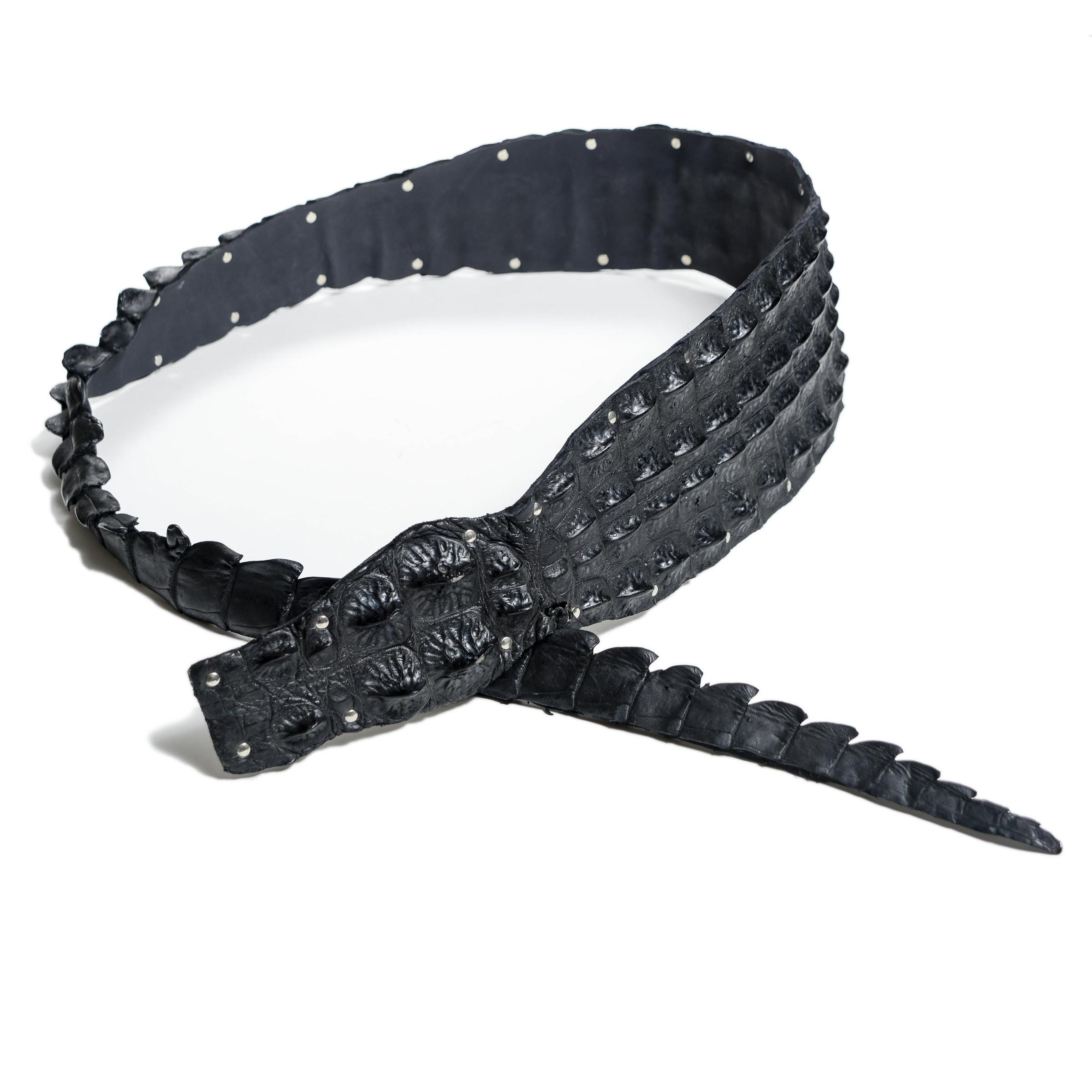 RATTLE SKIN GUITAR STRAP - SILVER METALLIC