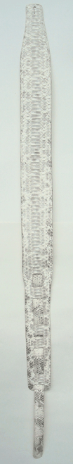 WHITE PYTHON SKIN GUITAR STRAP