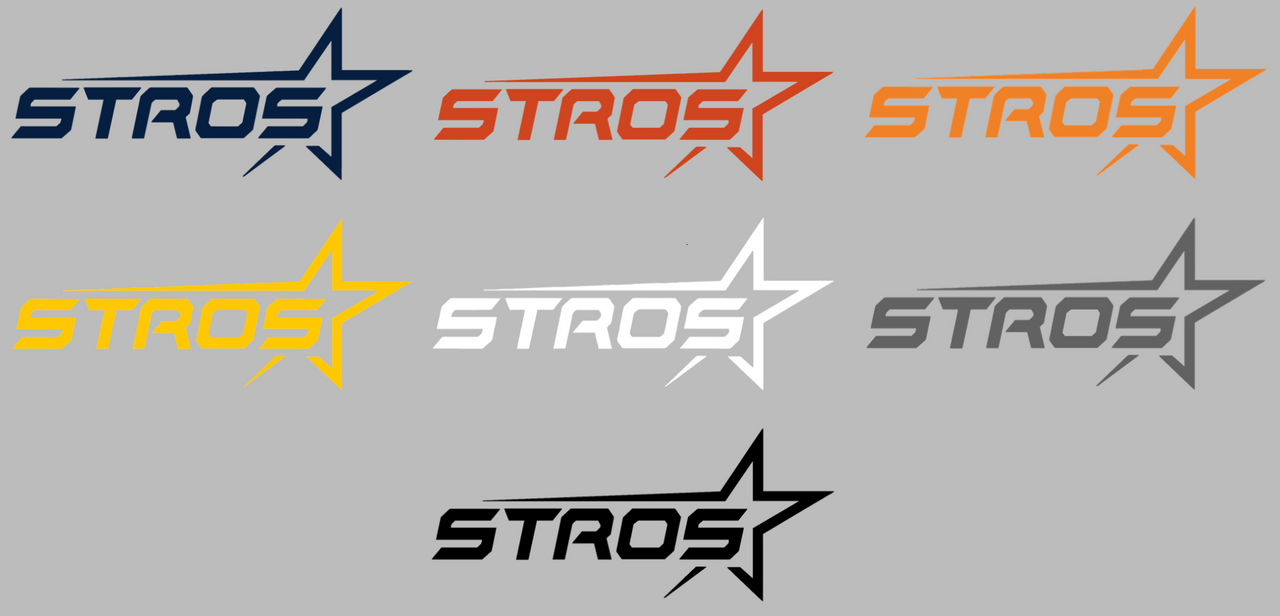 Houston Astros 2025 City Connect Stros Logo Premium Vinyl Decal PICK ...