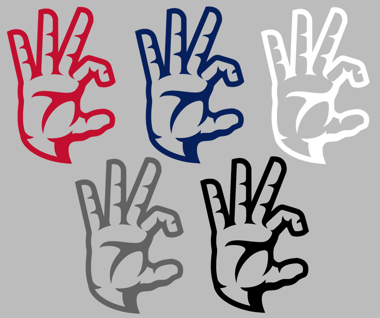 Arizona Wildcats Cats Hand Sign Logo Premium Vinyl Decal PICK COLOR & SIZE