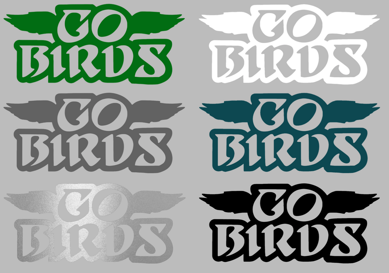Philadelphia Eagles Go Birds Logo Premium Vinyl Decal PICK COLOR & SIZE