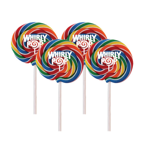Whirly Pop Rainbow Lollipop – 3 oz | Colorful Fruity Treat | CandyKorner